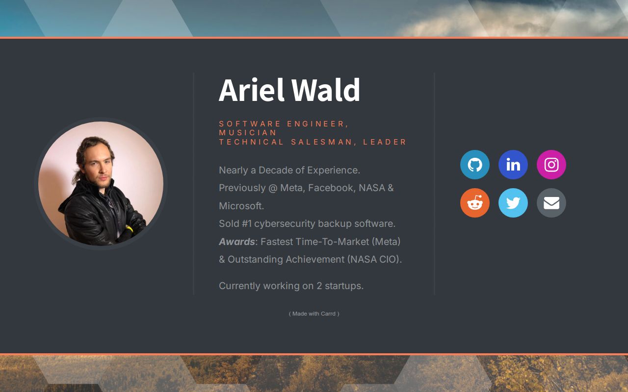 Ariel Wald's Industry Experience of Almost A Decade
